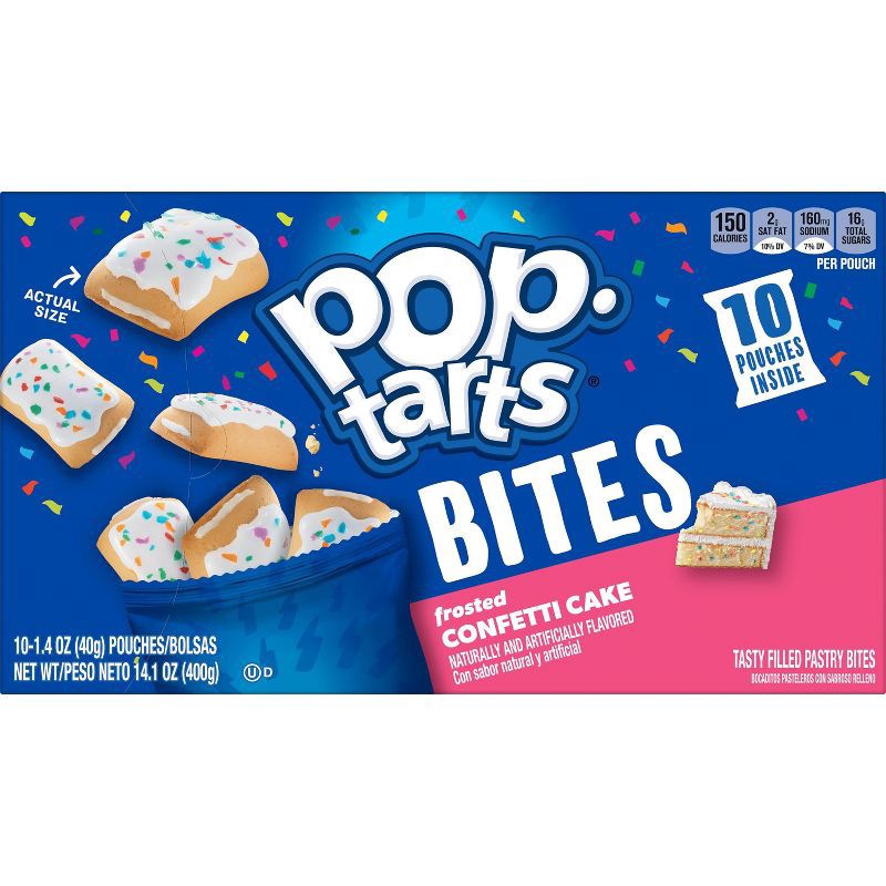 Pop-Tarts Bites Frosted Confetti Cake Pastries - 10ct / 14.1oz 10 ct ...