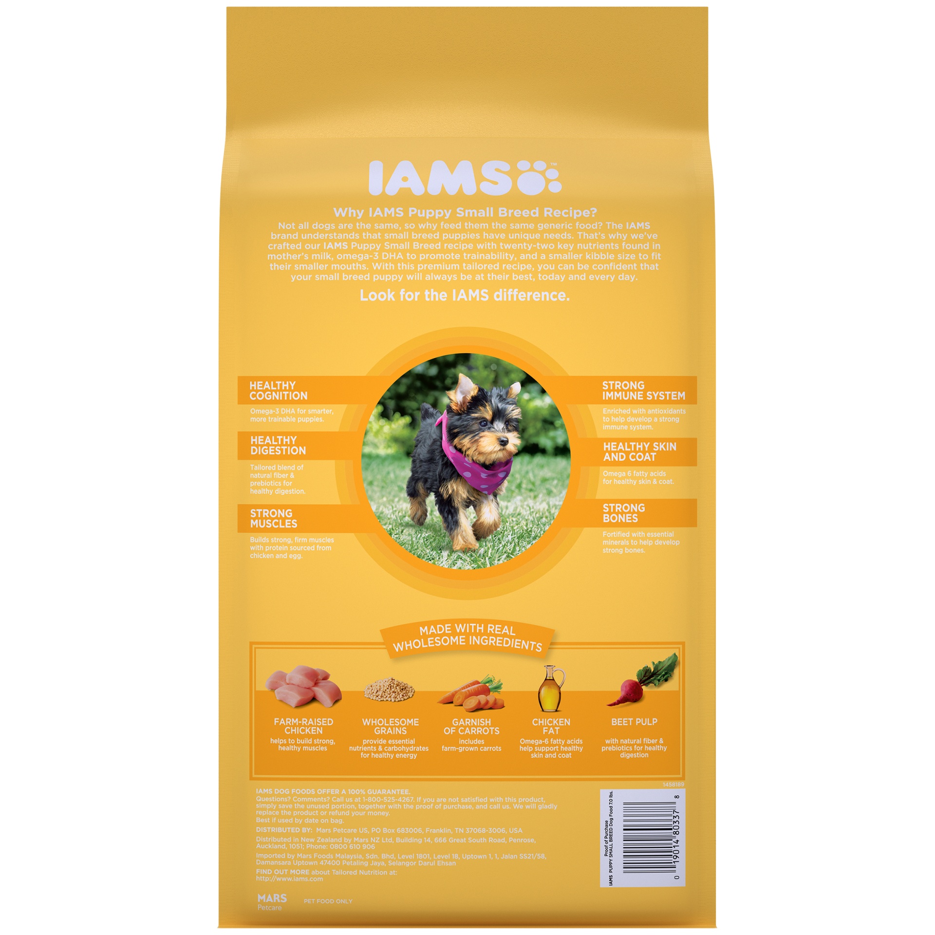 IAMS Small & Toy Breed Smart Puppy Dry Dog Food for Small Dogs with ...