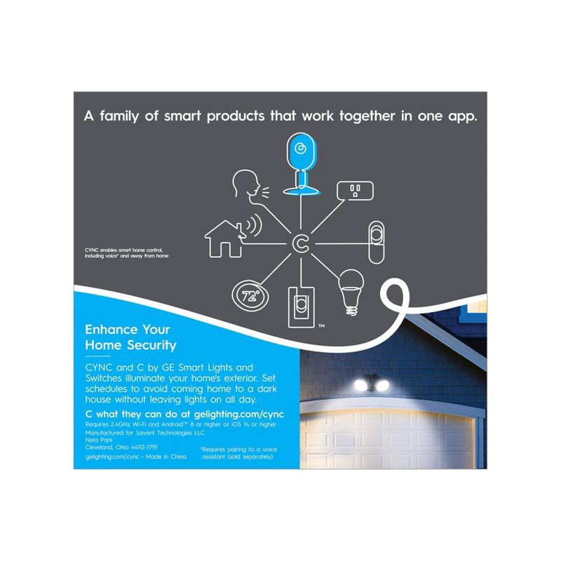 General Electric GE CYNC Smart Outdoor Wired Security Camera 1 ct | Shipt