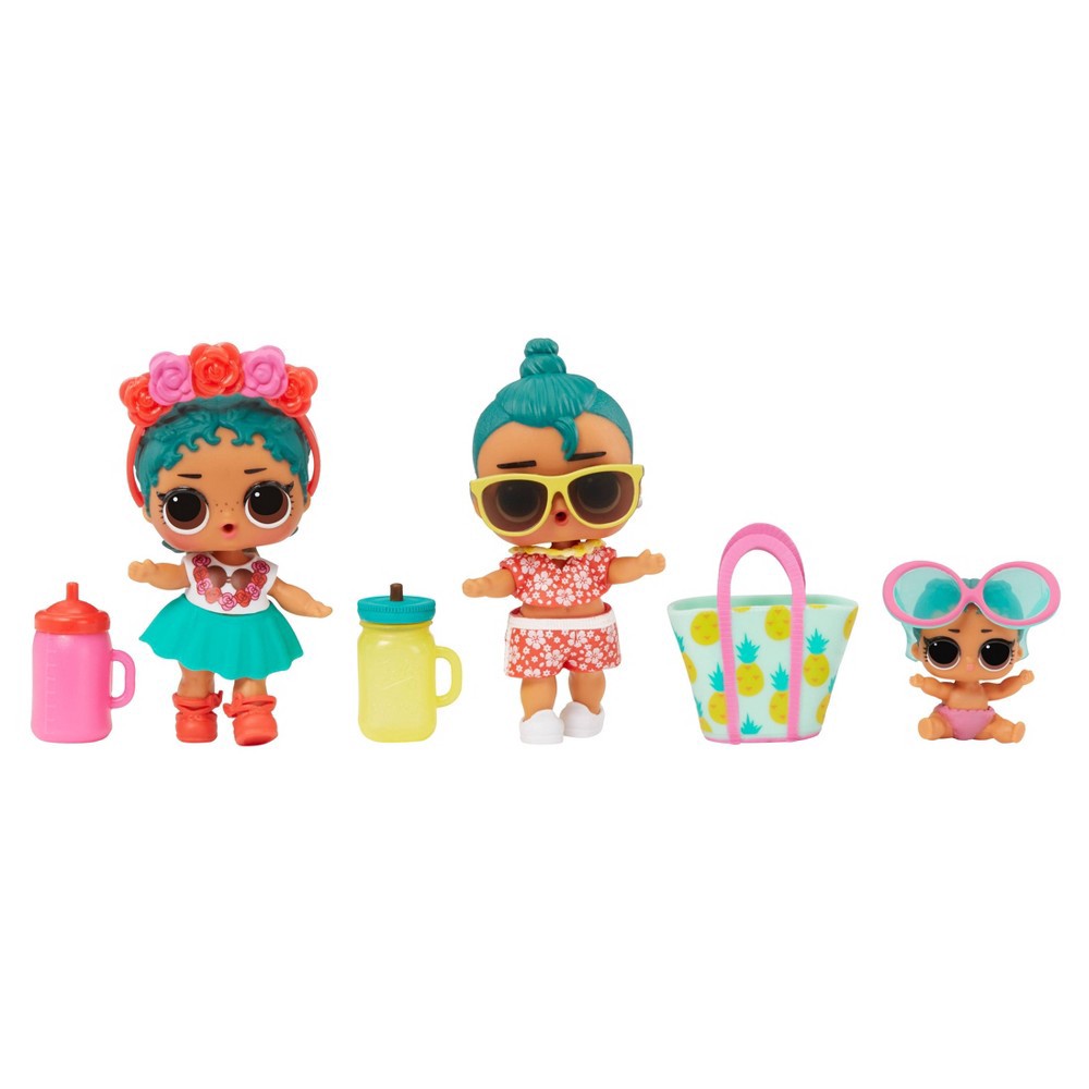 L.O.L. Surprise! LOL Surprise World Travel Coconut Q.T. Family 3pk ...