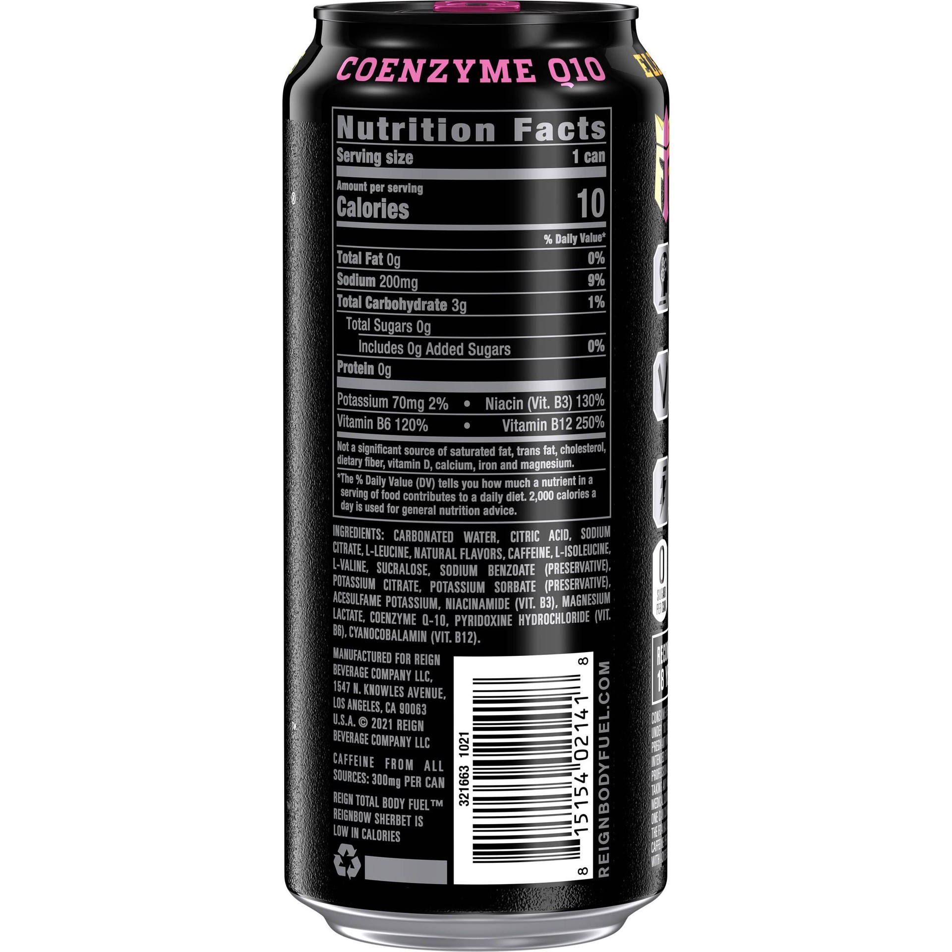 Reign Reignbow Sherbet Energy Drink - 16 fl oz Can 16 fl oz | Shipt