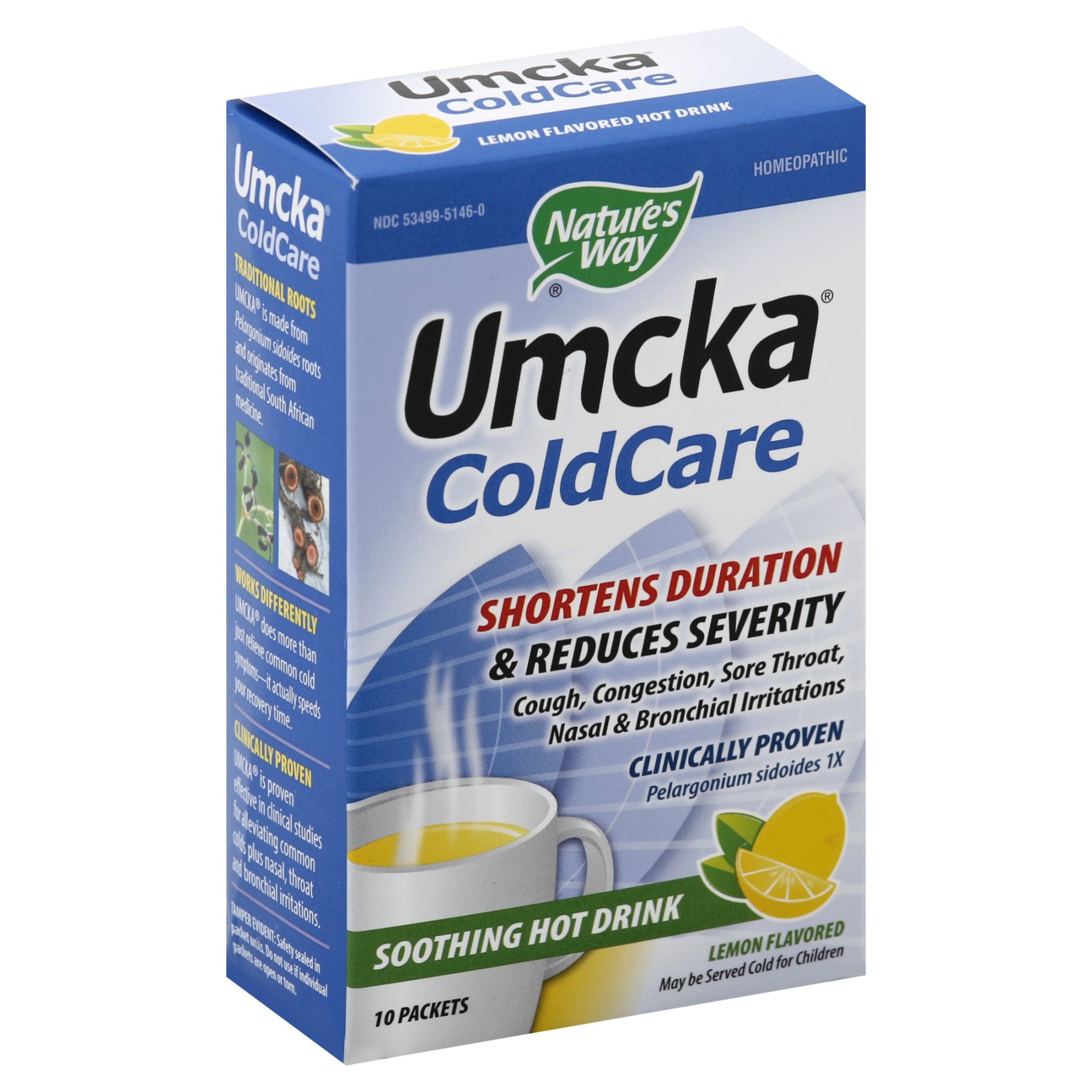 Nature's Way Umcka Lemon Soothing Hot Drink Mix 10 ct | Shipt