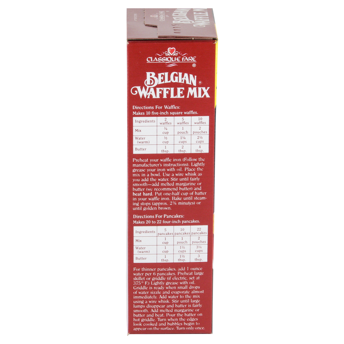 Classique Fare Belgian Waffle Mix 16 oz | Shipt