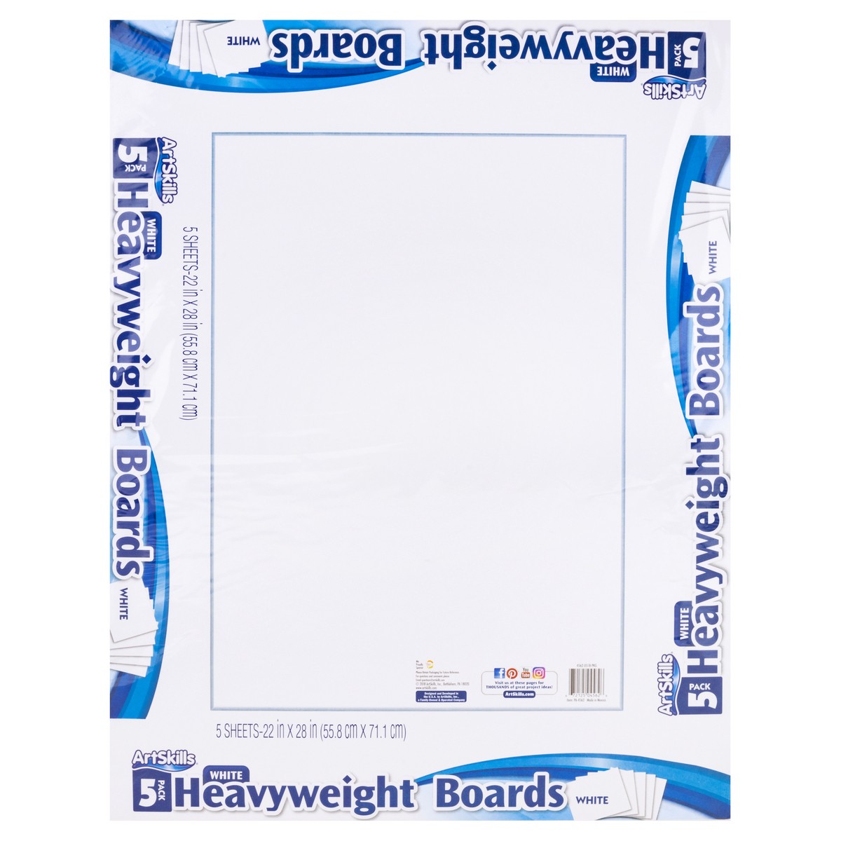 ArtSkills White Heavyweight Poster Board, 22" x 28" 5 ct | Shipt