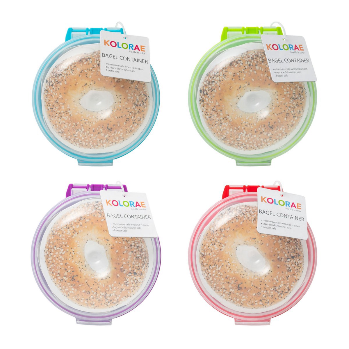 Kolorae Bagel Container, Assorted Colors 1 ct | Shipt