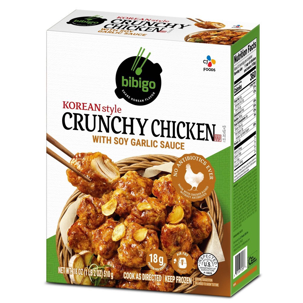 Bibigo Korean Style Frozen Crunchy Chicken Soy Garlic - 18oz 18 oz | Shipt