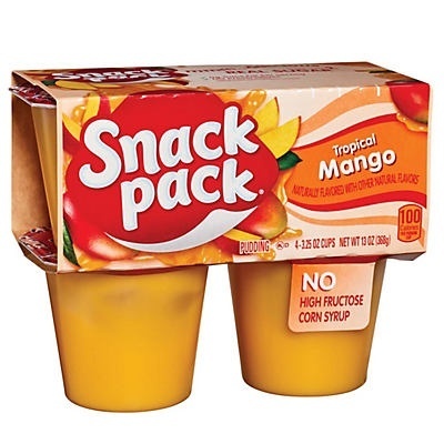 Snack Pack Tropical Mango Pudding 4 ct; 3.25 oz | Shipt