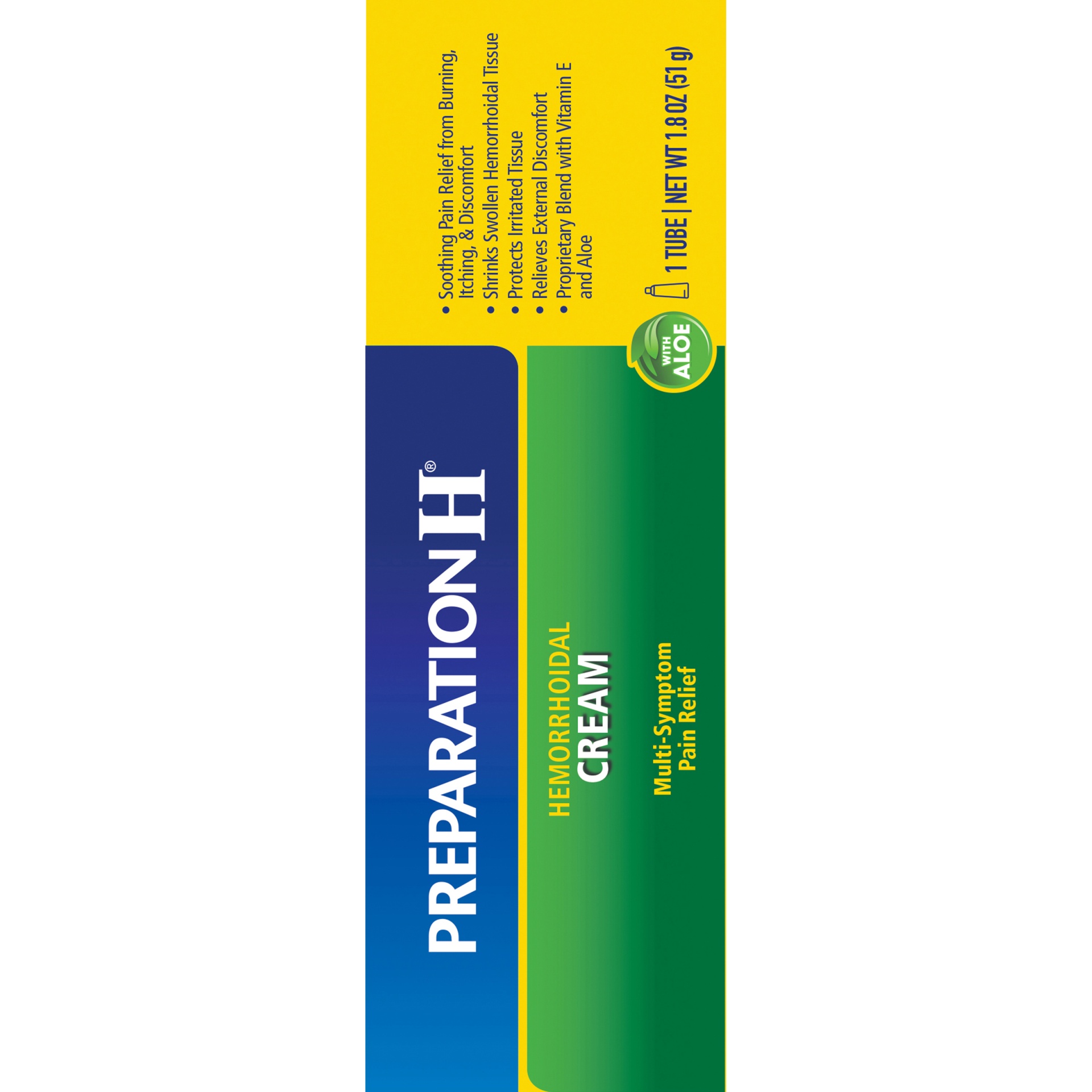 Preparation H Maximum Strength Pain Relief Hemorrhoidal Cream with Aloe ...