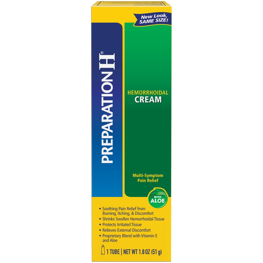 Preparation H Maximum Strength Pain Relief Hemorrhoidal Cream with Aloe ...