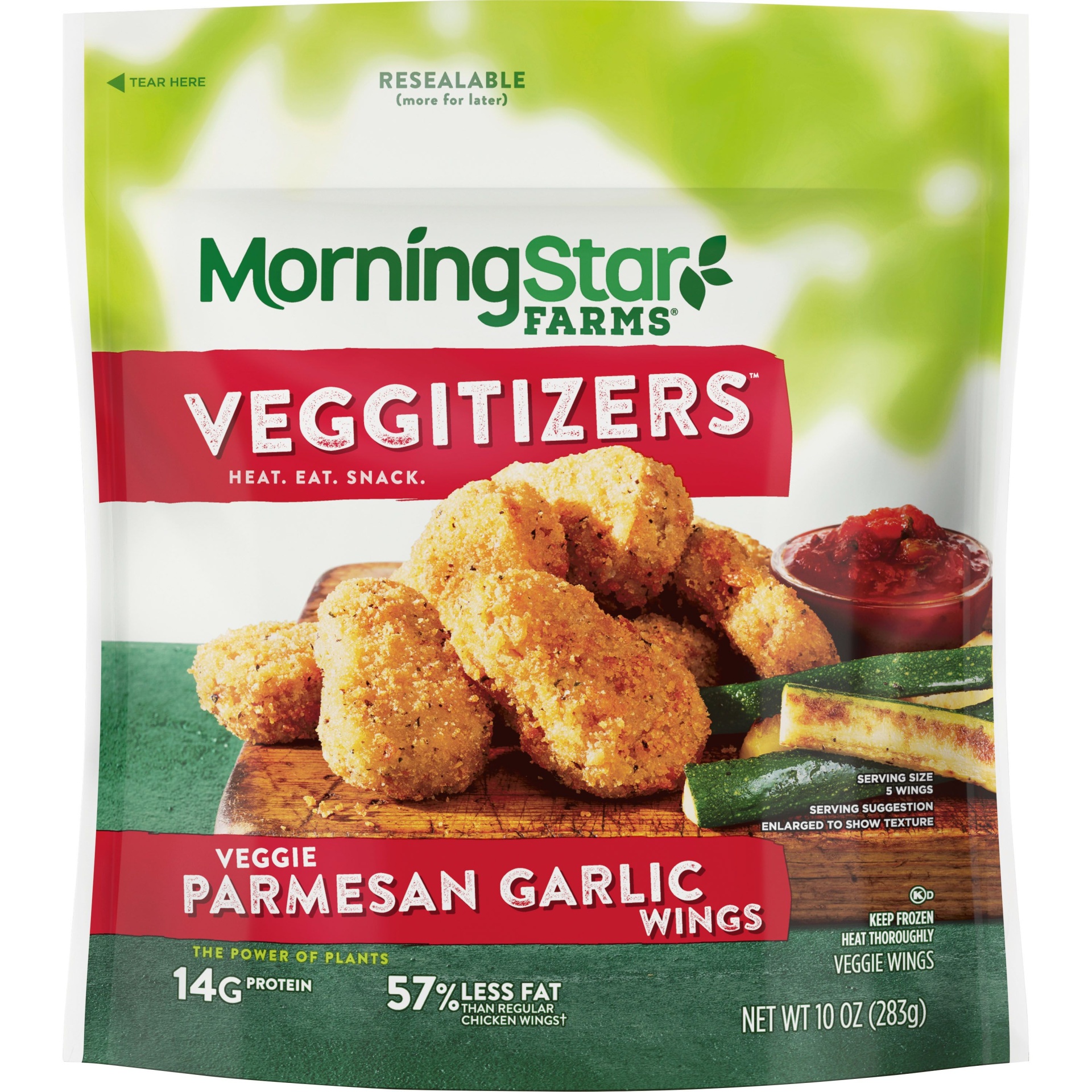 MorningStar Farms Veggitizers Meatless Chicken Wings, Plant Based ...