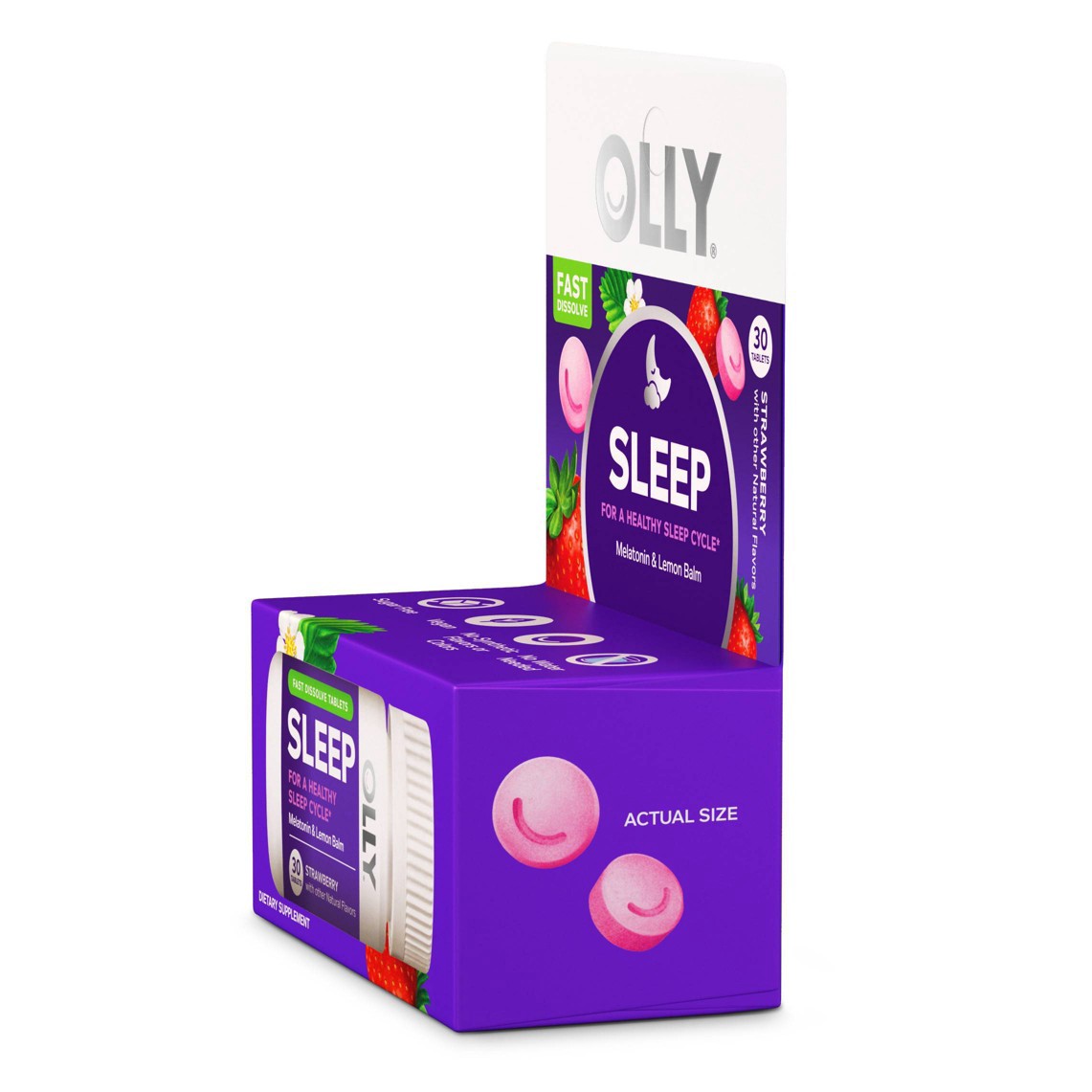 Olly Sleep Fast Dissolve Vegan Tablets - 30ct 30 ct | Shipt
