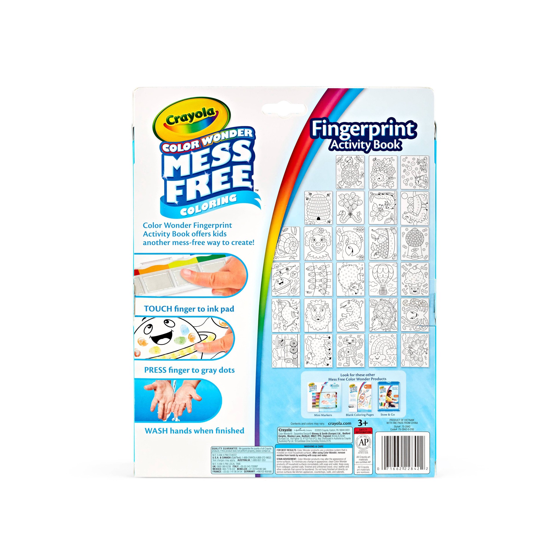 Crayola Color Wonder Fingerpaint Activity Book 1 ct | Shipt
