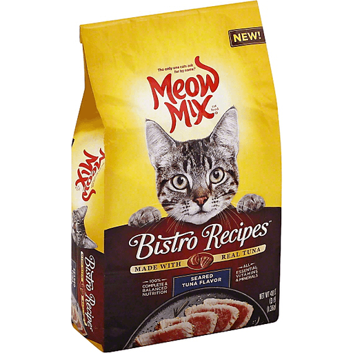 Meow Mix Cat Food Bistro Recipes Seared Tuna 3 Lb Shipt