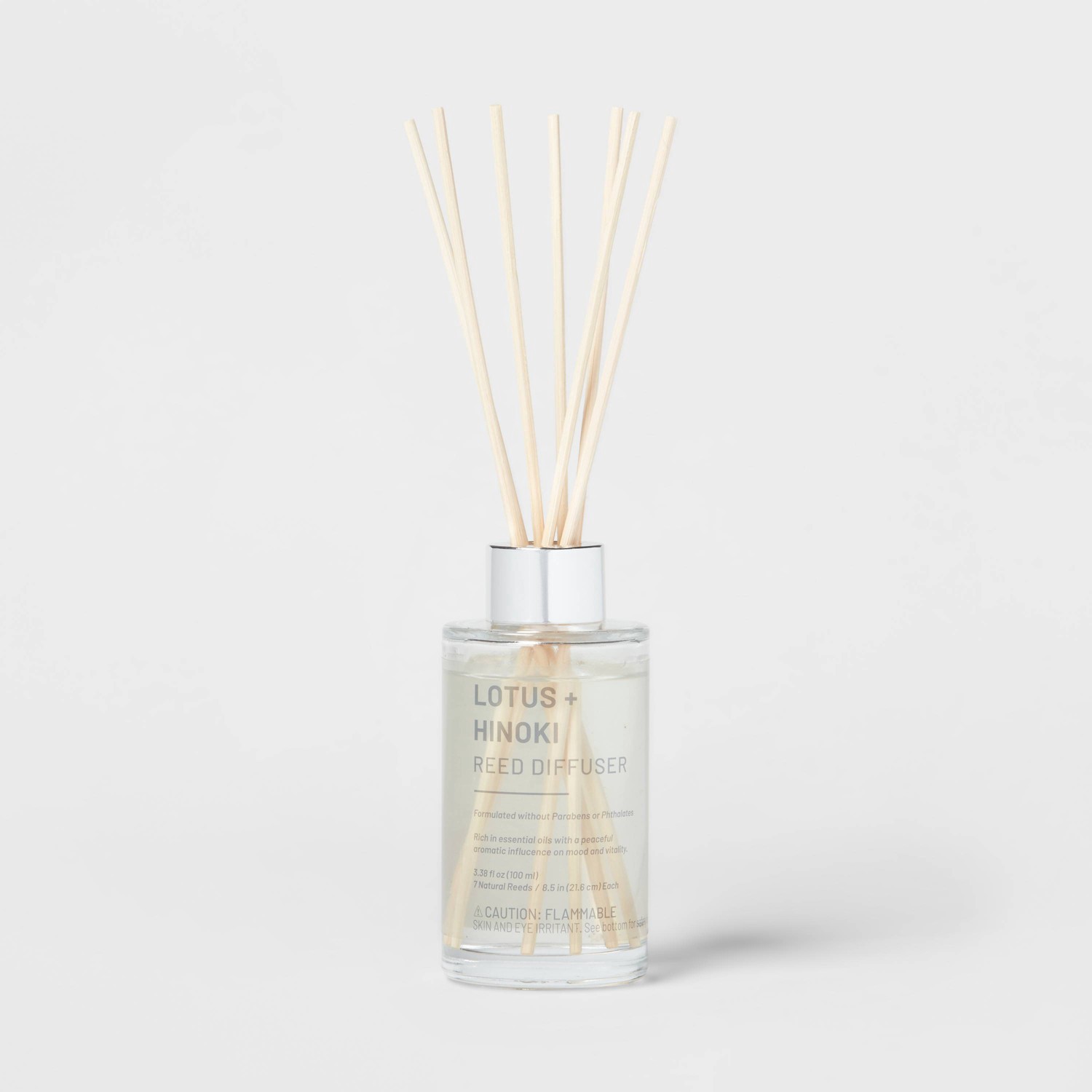 100ml Glass Reed Lotus and Hinoki Diffuser Light Blue - Project 62 100 ...
