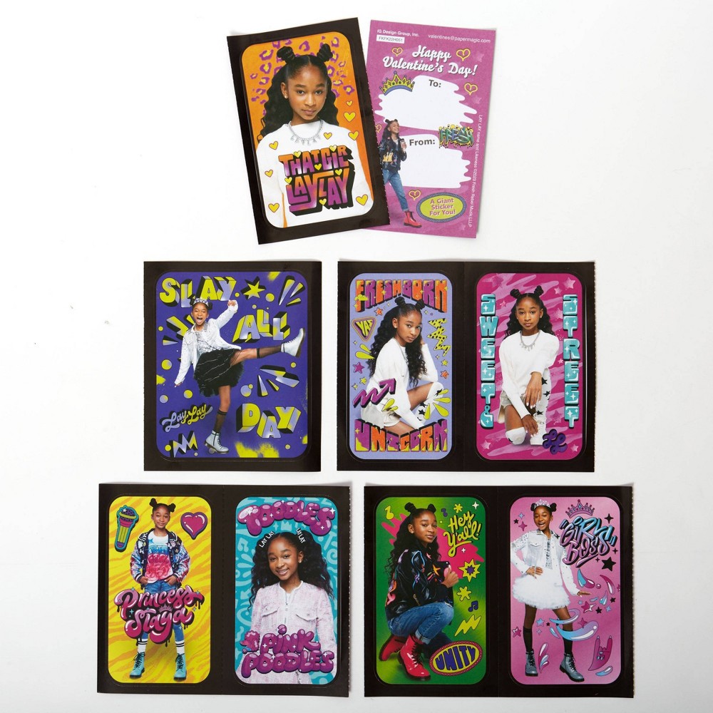 That Girl Lay Lay 16ct Giant Sticker Valentine's Day Classroom Exchange ...