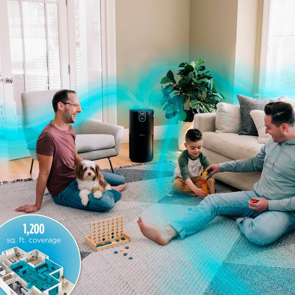 Shark Air Purifier MAX with True NanoSeal HEPA, Cleansense IQ, Odor ...