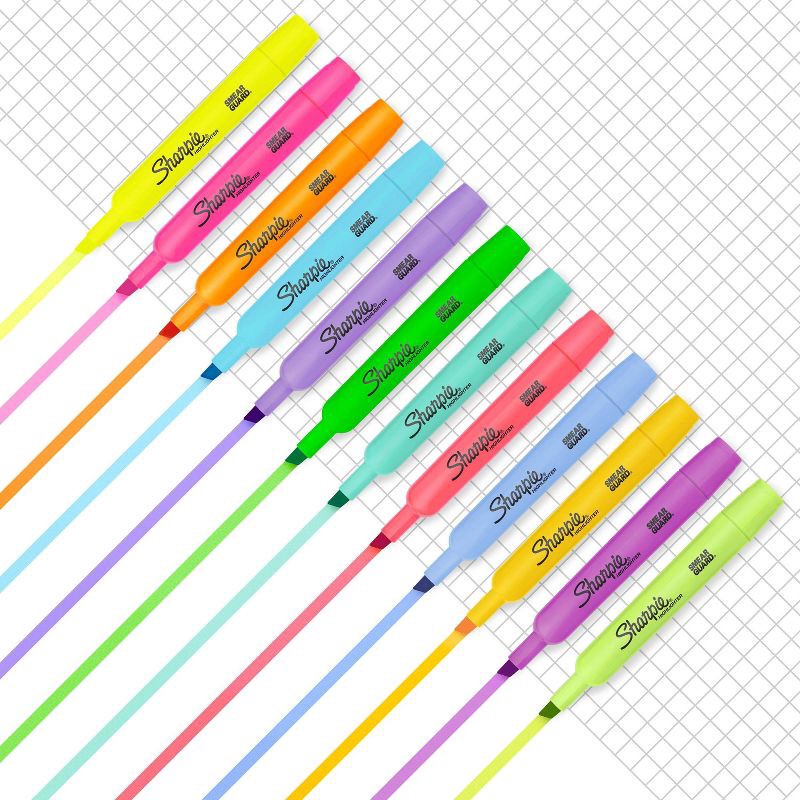 Sharpie 12pk Highlighters Tank Chisel Tip Assorted Colors 12 ct | Shipt