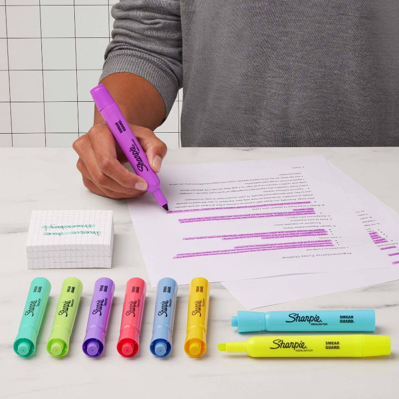 Sharpie 12pk Highlighters Tank Chisel Tip Assorted Colors 12 ct | Shipt