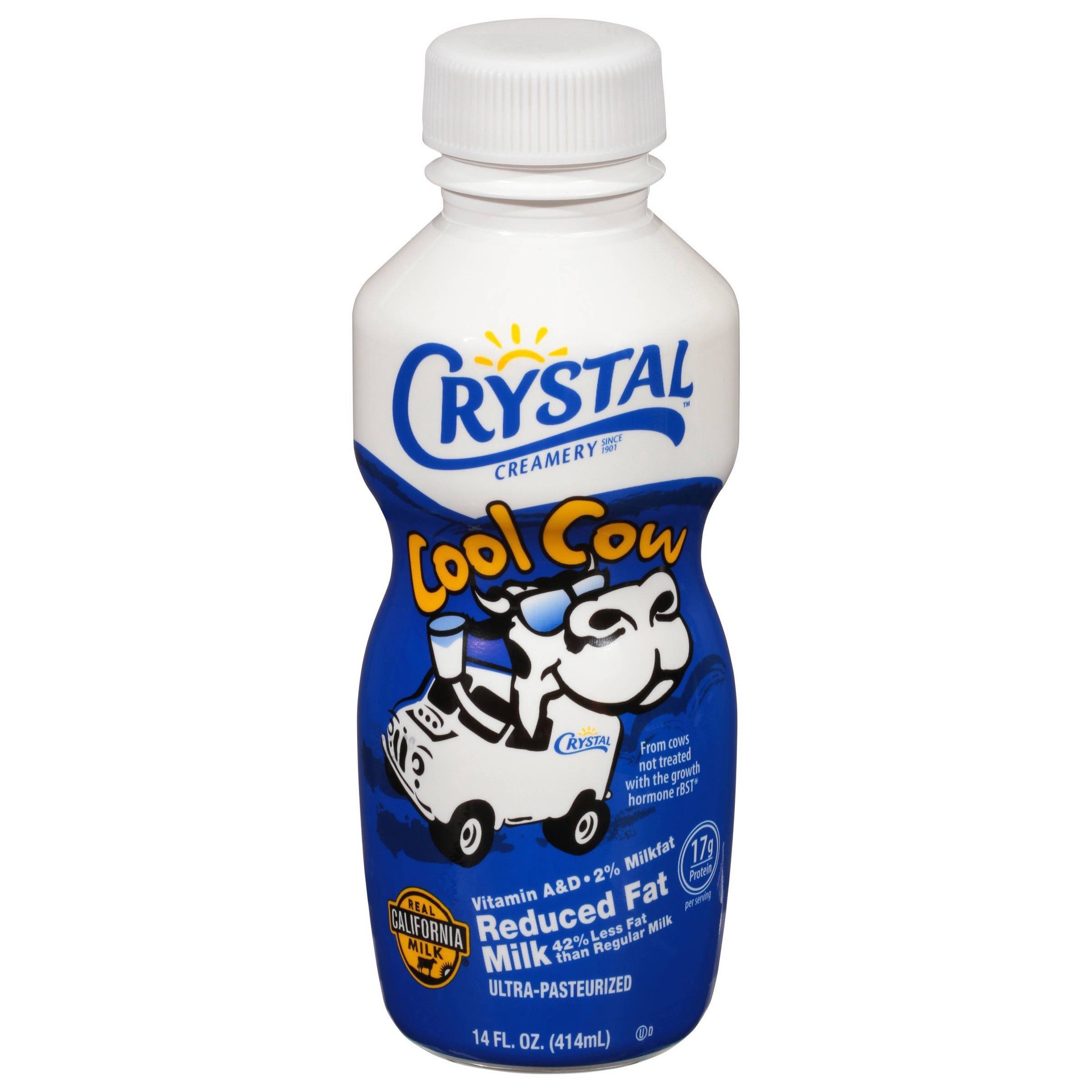 Crystal Creamery Crystal Cool Cow 2% Reduced Fat Milk - 14 fl oz 14 fl ...