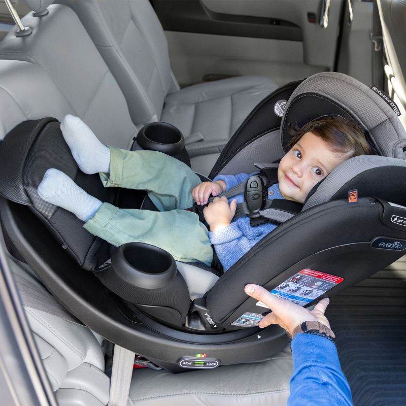 Evenflo Revolve 360 Extend All-in-One Rotational Convertible Car Seat ...