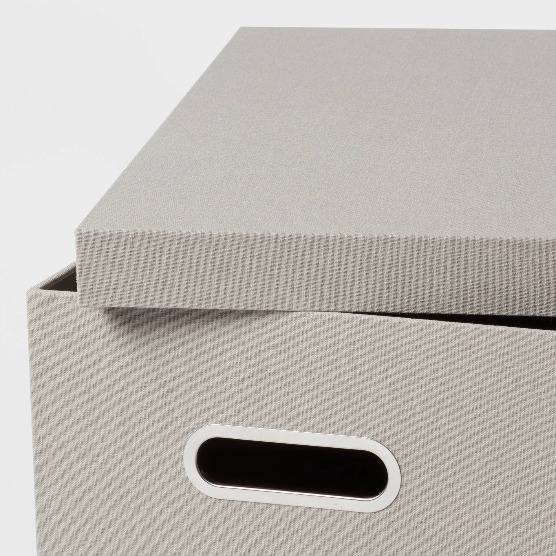 Paperboard Hanging File Box with Lid Gray - Brightroom 1 ct | Shipt