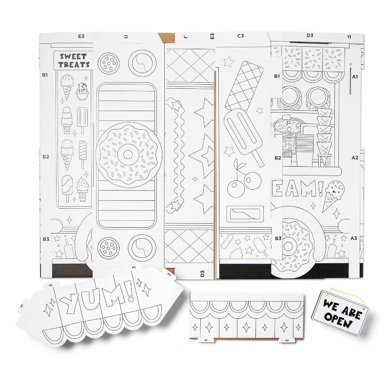 Color-Your-Own Ice Cream Truck DIY Art Kit - Mondo Llama 1 ct | Shipt