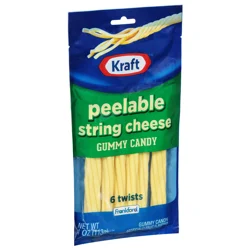Frankford Kraft String Cheese Peelable Gummy Candy 6 ea 6 ct | shipt