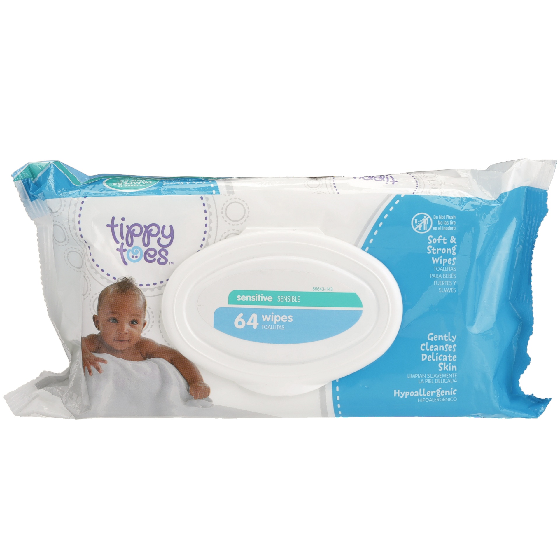 Tippy Toes Sensitive Skin Sensitive Baby Wipes 64 ct | Shipt