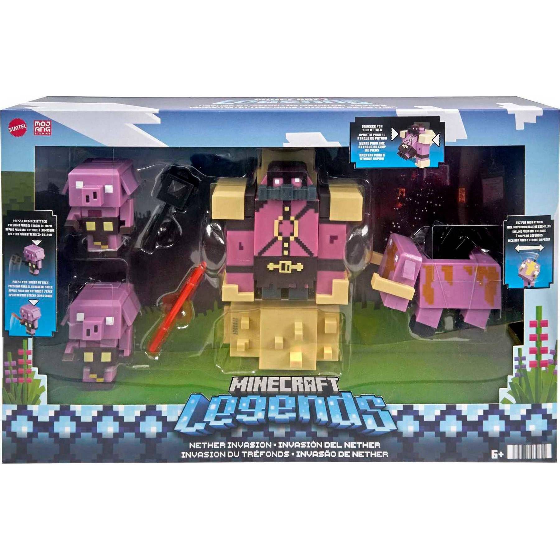 Minecraft Legends Nether Invasion Action Figures 1 ct | Shipt