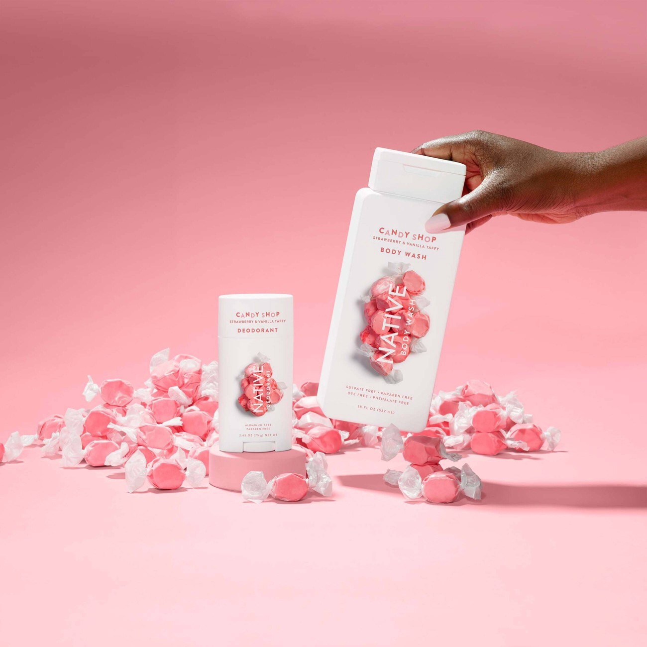 Native Limited Edition Strawberry & Vanilla Taffy Deodorant - 2.65oz 2. ...