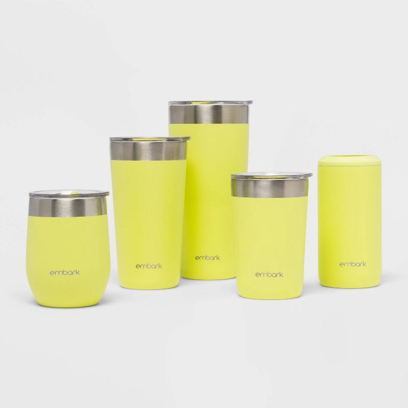 20oz Stainless Steel Lidded Tumbler Citron Green - Embark 20 oz | Shipt