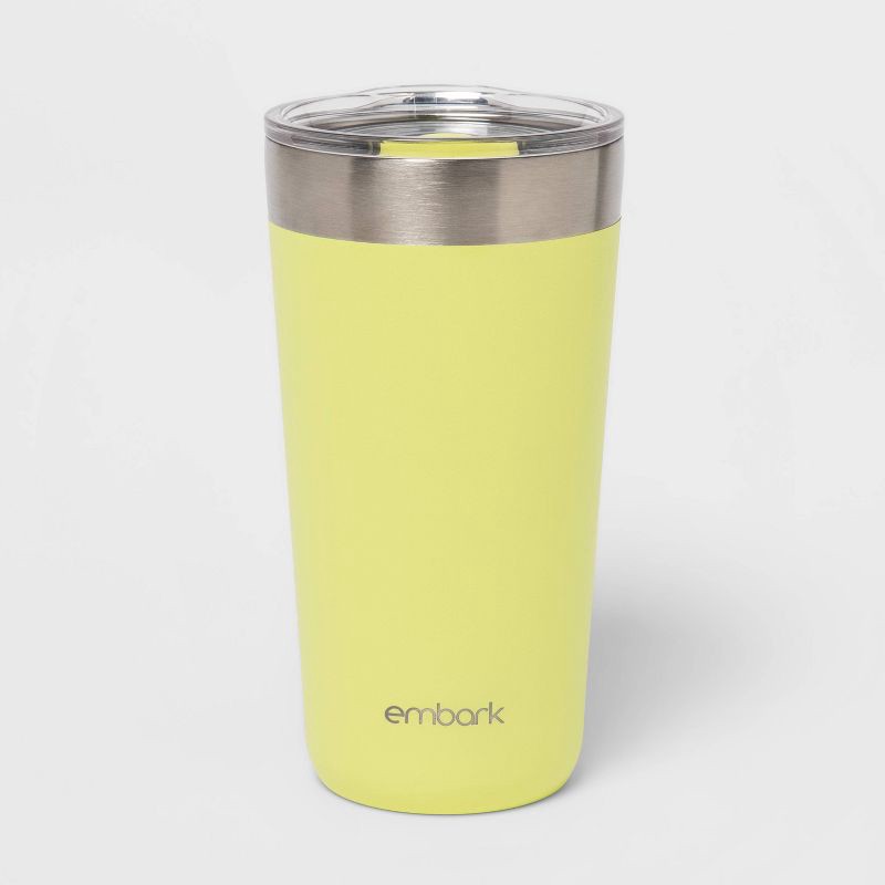 20oz Stainless Steel Lidded Tumbler Citron Green - Embark 20 oz | Shipt