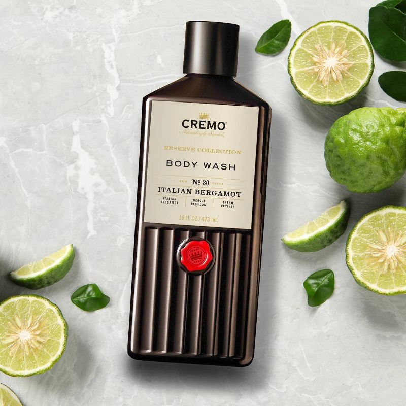 Cremo Men's Body Wash - Italian Bergamot - Musk & Citrus Scent - 16 fl ...