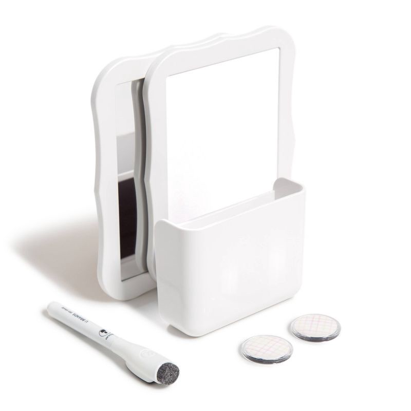 U Brands 6pc Basic Locker Kit White/Plaid 6 ct | Shipt