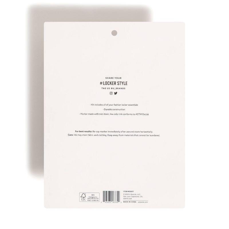 U Brands 6pc Basic Locker Kit Dark Indigo 6 ct | Shipt