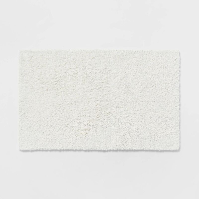 20"x34" Performance Plus Cotton Reversible Bath Rug/Runner Cream ...