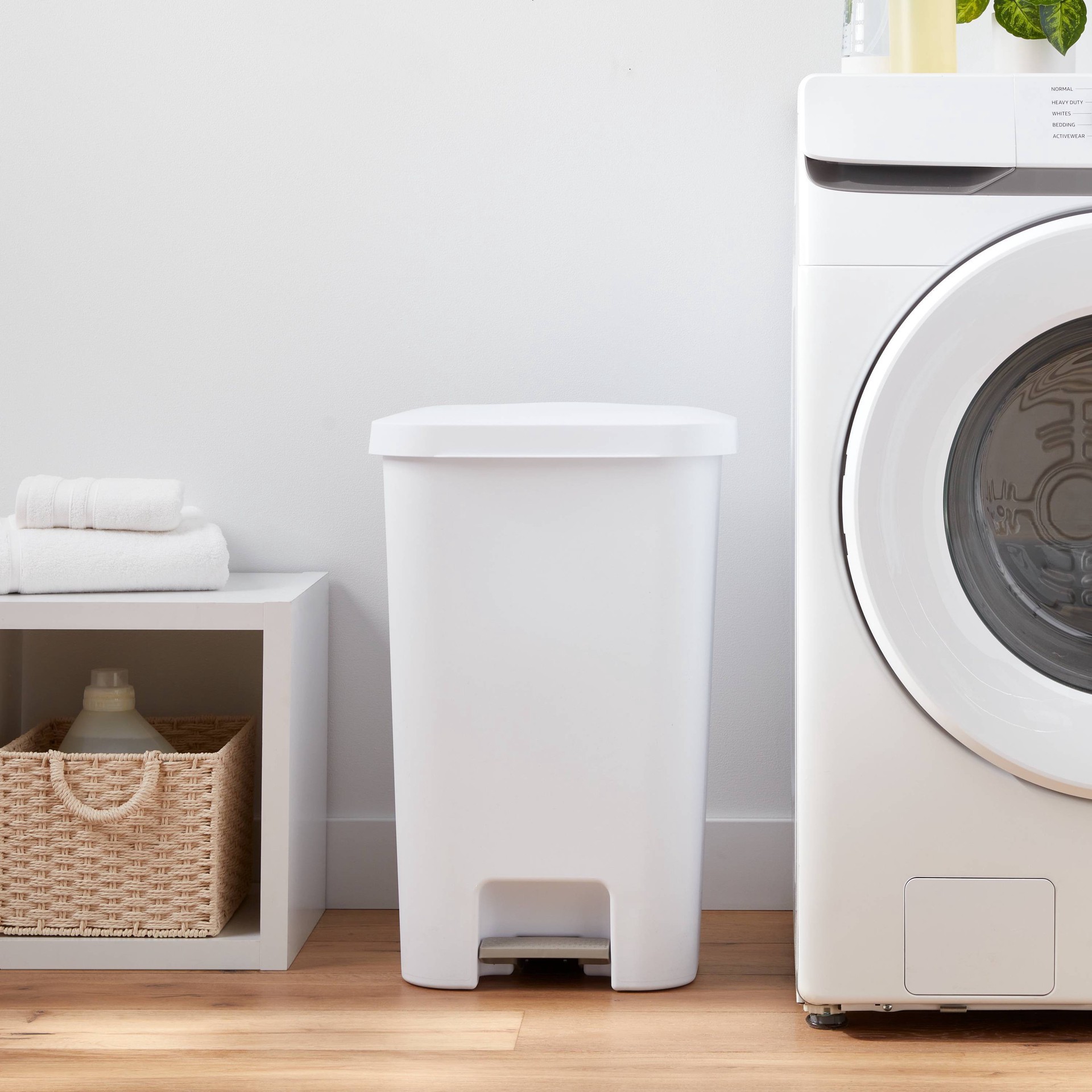 11.9gal Step Trash Can White - Brightroom 11.9 gal | Shipt