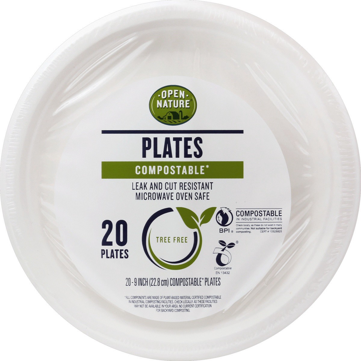 Open Nature Plates Compostable 20 ct | Shipt