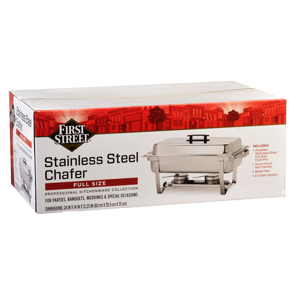 First Street Stainless Steel Full Size Chafer 1 ct | Shipt