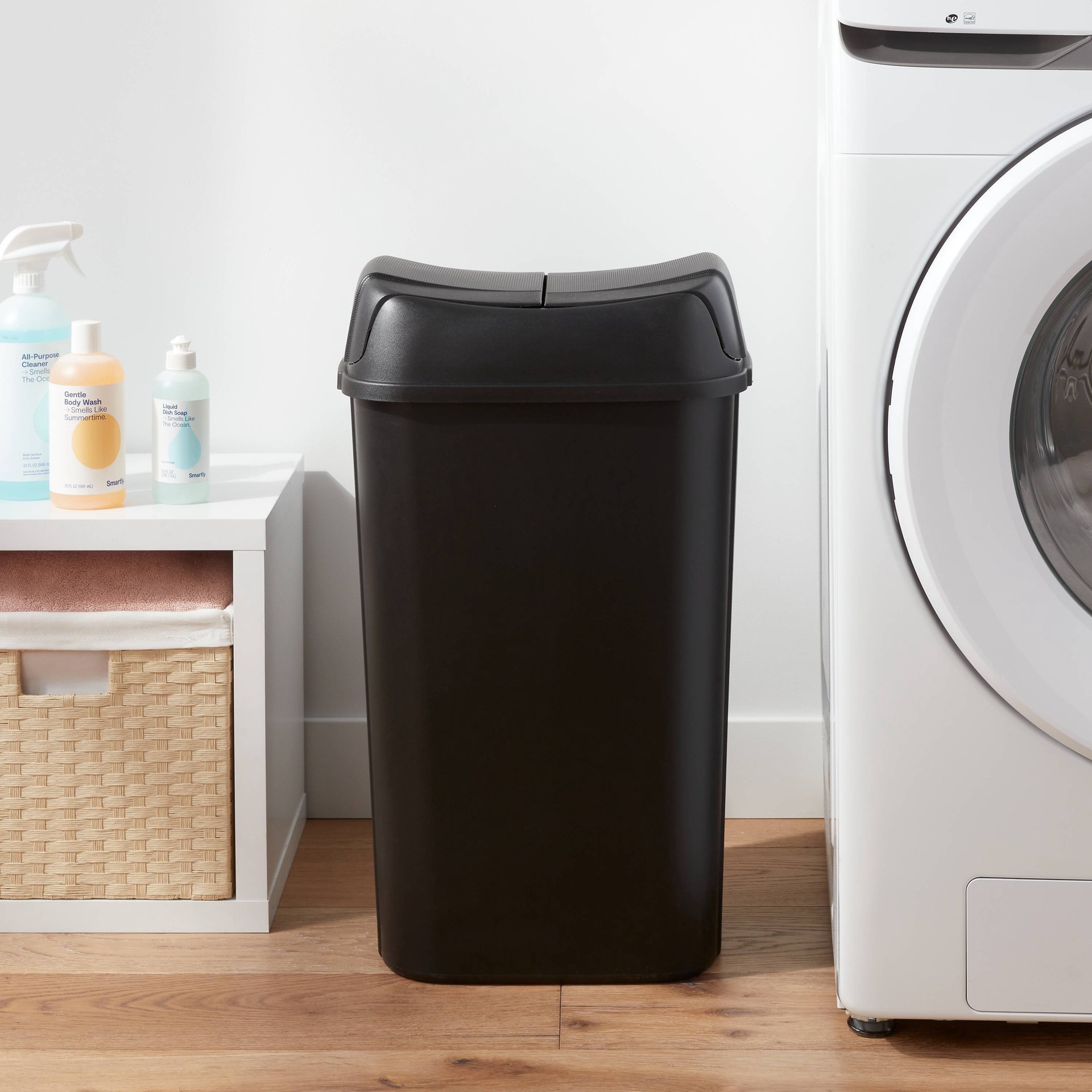 13.3gal Pivot Lid Waste Can Black - Brightroom 13.3 gal | Shipt