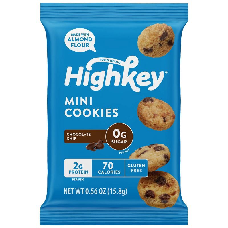 Highkey Chocolate Chip Mini Cookies - 3.36oz/6ct 3.36 oz, 6 ct | Shipt