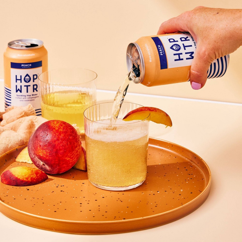 HOP WTR Peach - 6pk/ 12 fl oz Cans 6 ct; 12 fl oz | Shipt