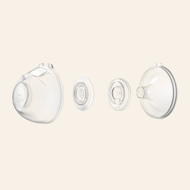 Lansinoh Wearable Pump Replacement Cups with Flanges, Postpartum ...