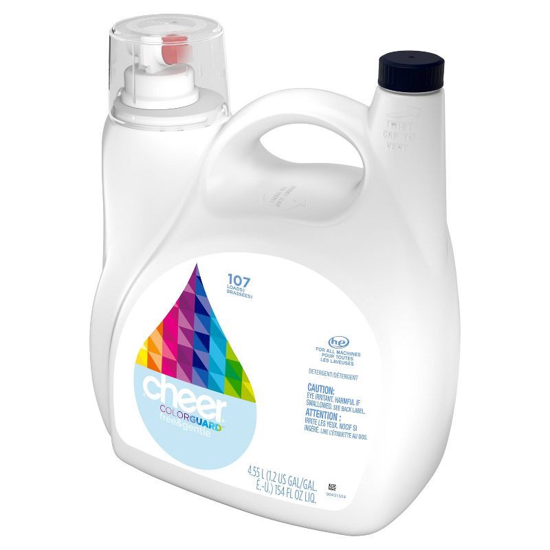 Cheer Liquid Laundry Detergent - Free & Gentle - 154 fl oz 154 fl oz ...