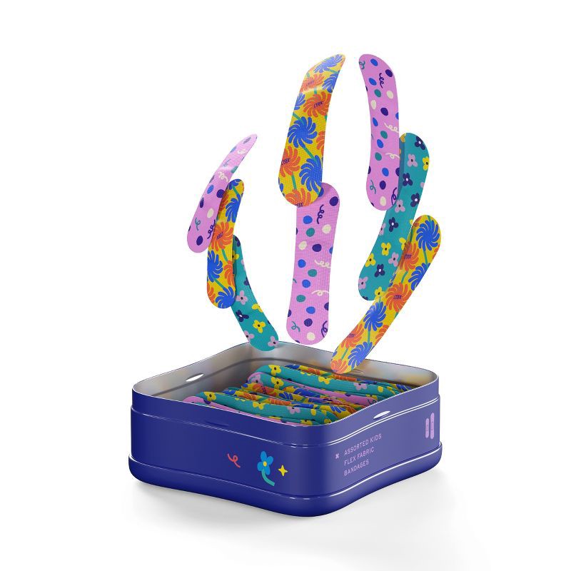 Welly Kid's Flex Fabric Bandages - Floral - 48ct 48 ct | Shipt