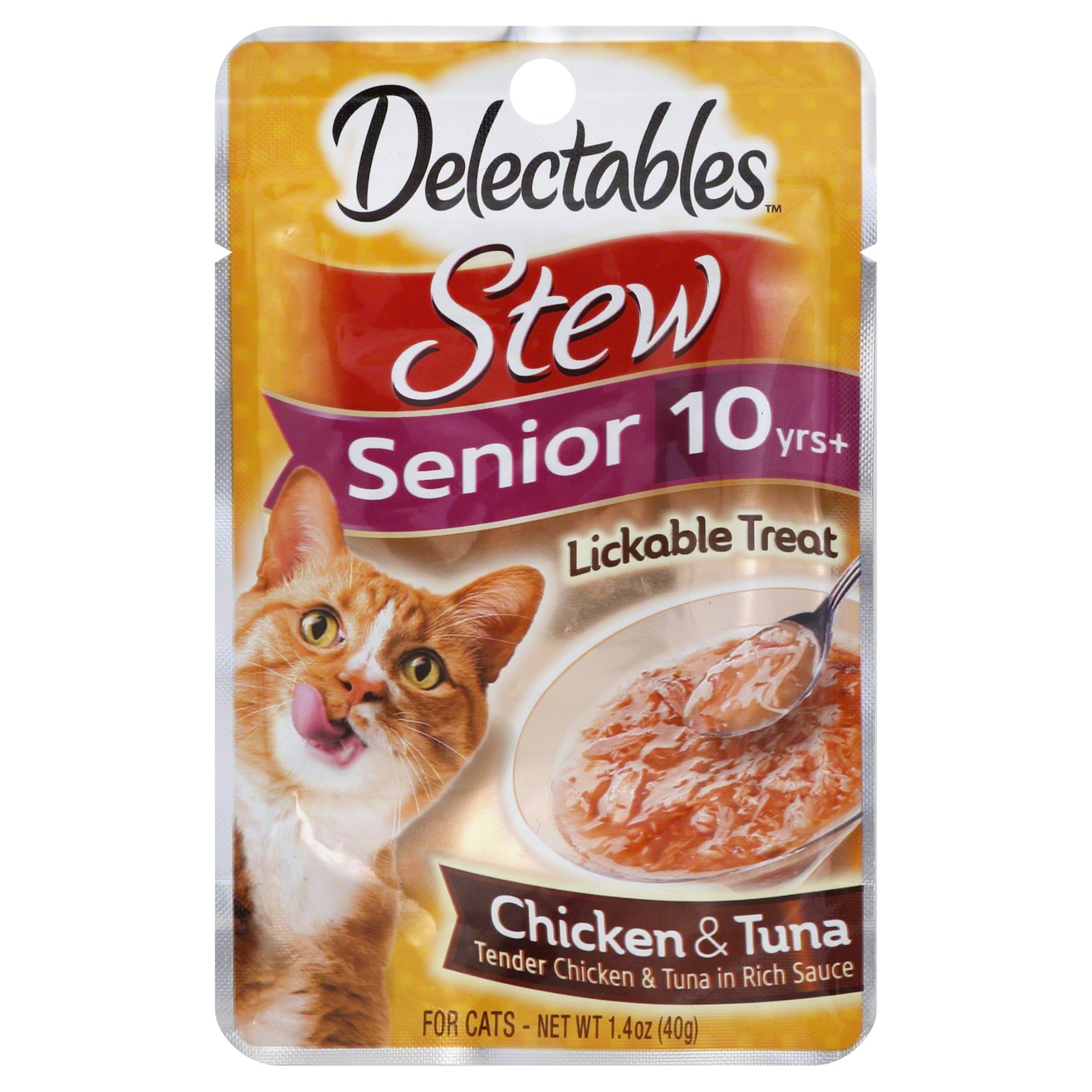 Delectables Stew Senior Chicken & Tuna Cat Treats 1.4 oz | Shipt