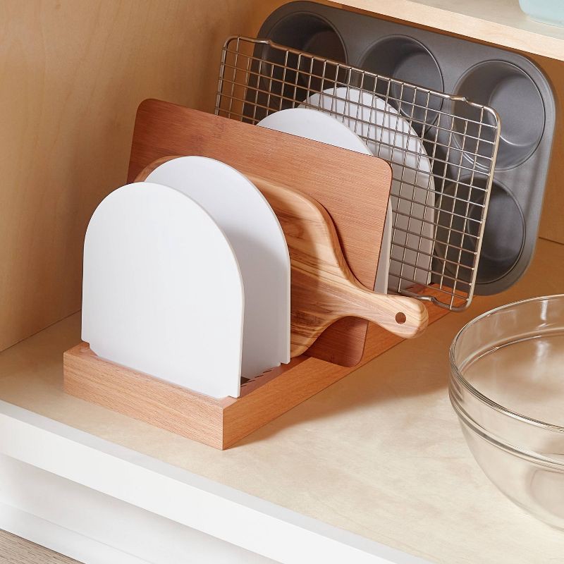 Wood Cookware Organizer White - Brightroom 1 ct | Shipt