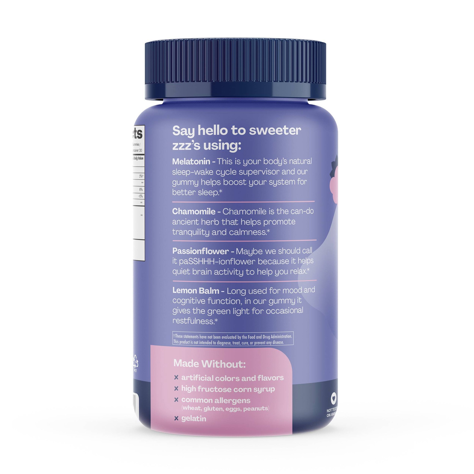 Hello Bello Sleep Well Melatonin + Botanical Vitamin Vegan Gummies ...