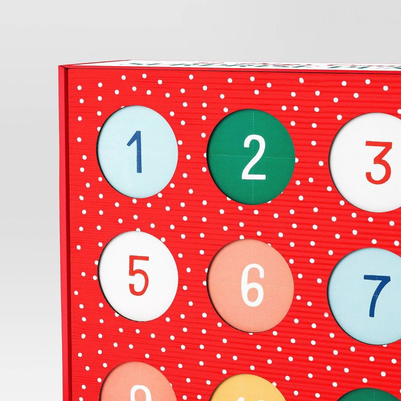 13"x16.5" Christmas Countdown Punch Box Red - Wondershop 1 ct | shipt