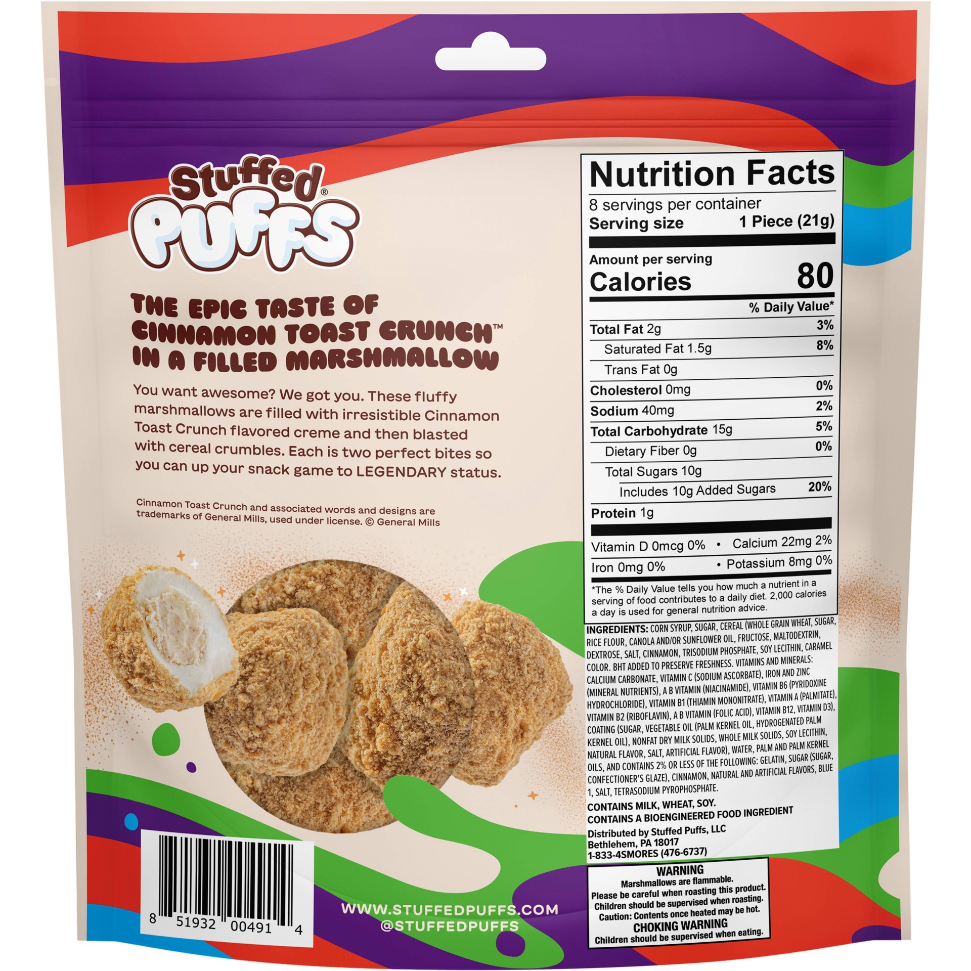 Stuffed Puffs Big Bites Cinnamon Toast Crunch - 5.9oz 5.9 oz | Shipt